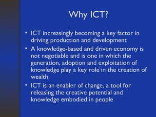Effective deployment of ICT in wealth creation | PPT