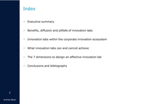 Effective design of innovation labs by andrea boeri august 2019 | PPT