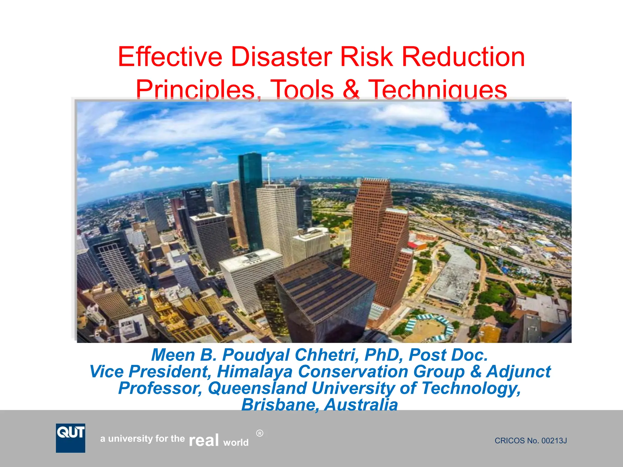 Effective Disaster Risk Reduction Principles, Tools & Techniques.pdf