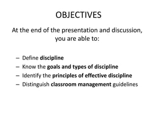 Effective discipline | PPTX
