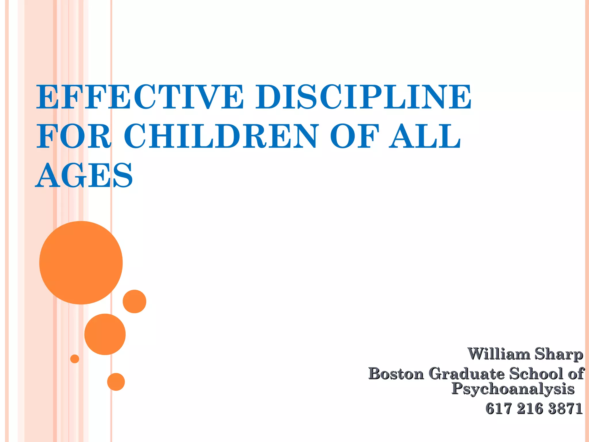 Effective discipline strategies | PPT