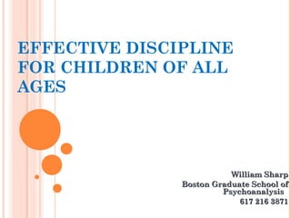 Effective discipline strategies | PPT