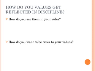 Effective discipline strategies | PPT