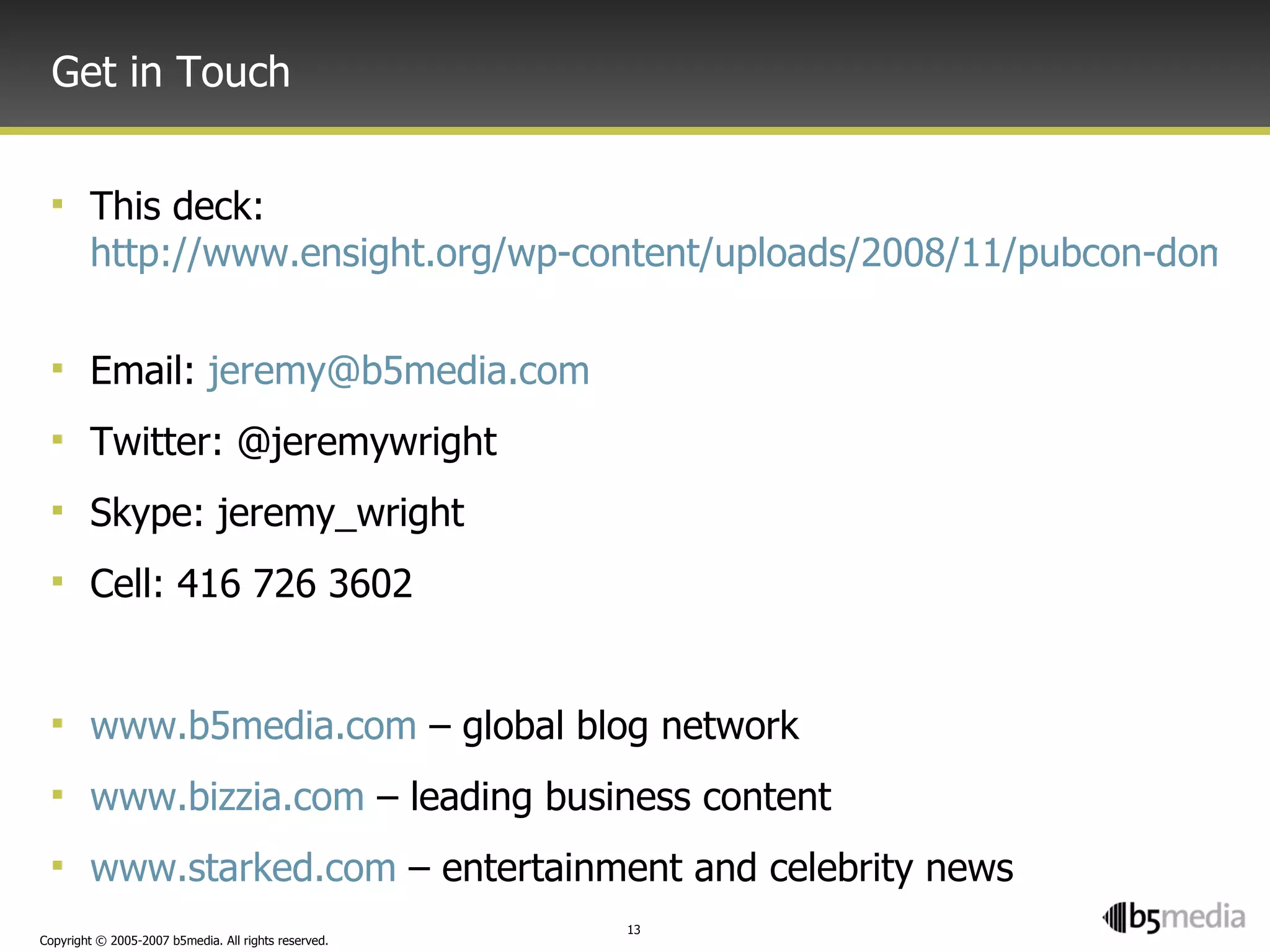 Effective Domaining Strategies Jeremy Wright Ppt
