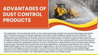 Effective Dust ConEffective Dust Control Strategies for Road ...
