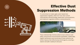 Effective Dust Suppression Methods to Improve Air Quality on ...
