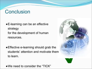 Effective e learning final | PPTX