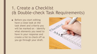 Effective Editing Strategies for Secondary Students.pptx | Resume ...