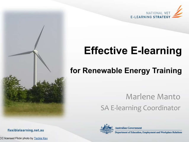 Effective E-learning for Renewable Energy Training | PPT