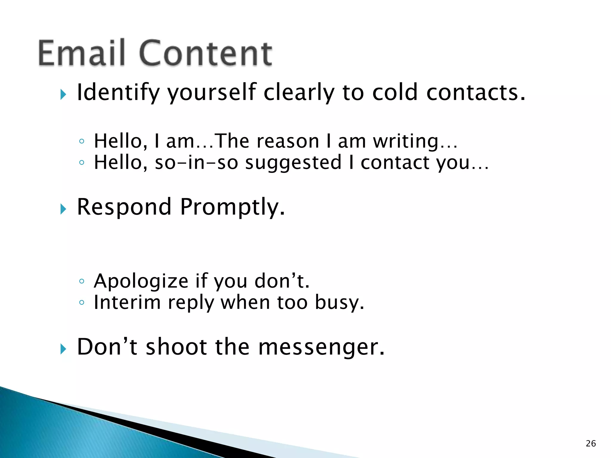 Effective email communication | PPSX