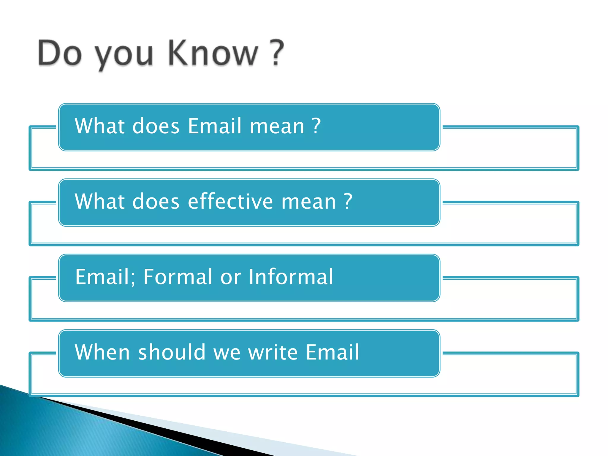 Effective email communication | PPSX