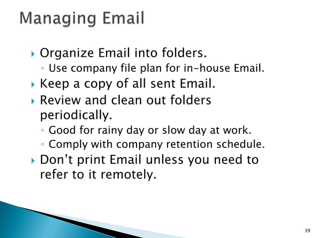 Effective email communication | PPSX | Email | Internet