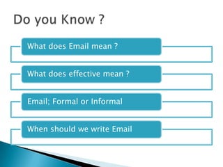 Effective email communication | PPSX