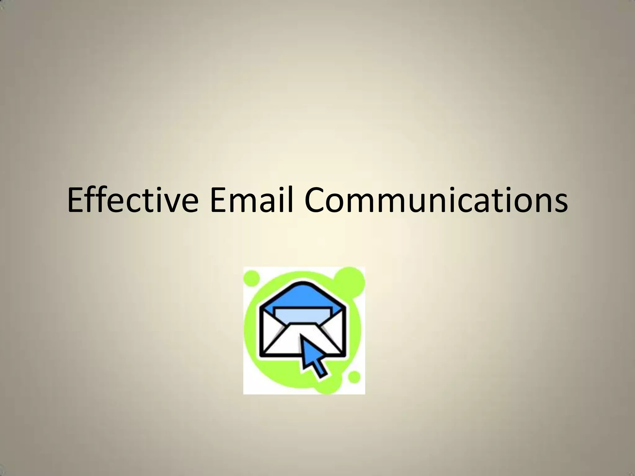 Effective email communications | PPT