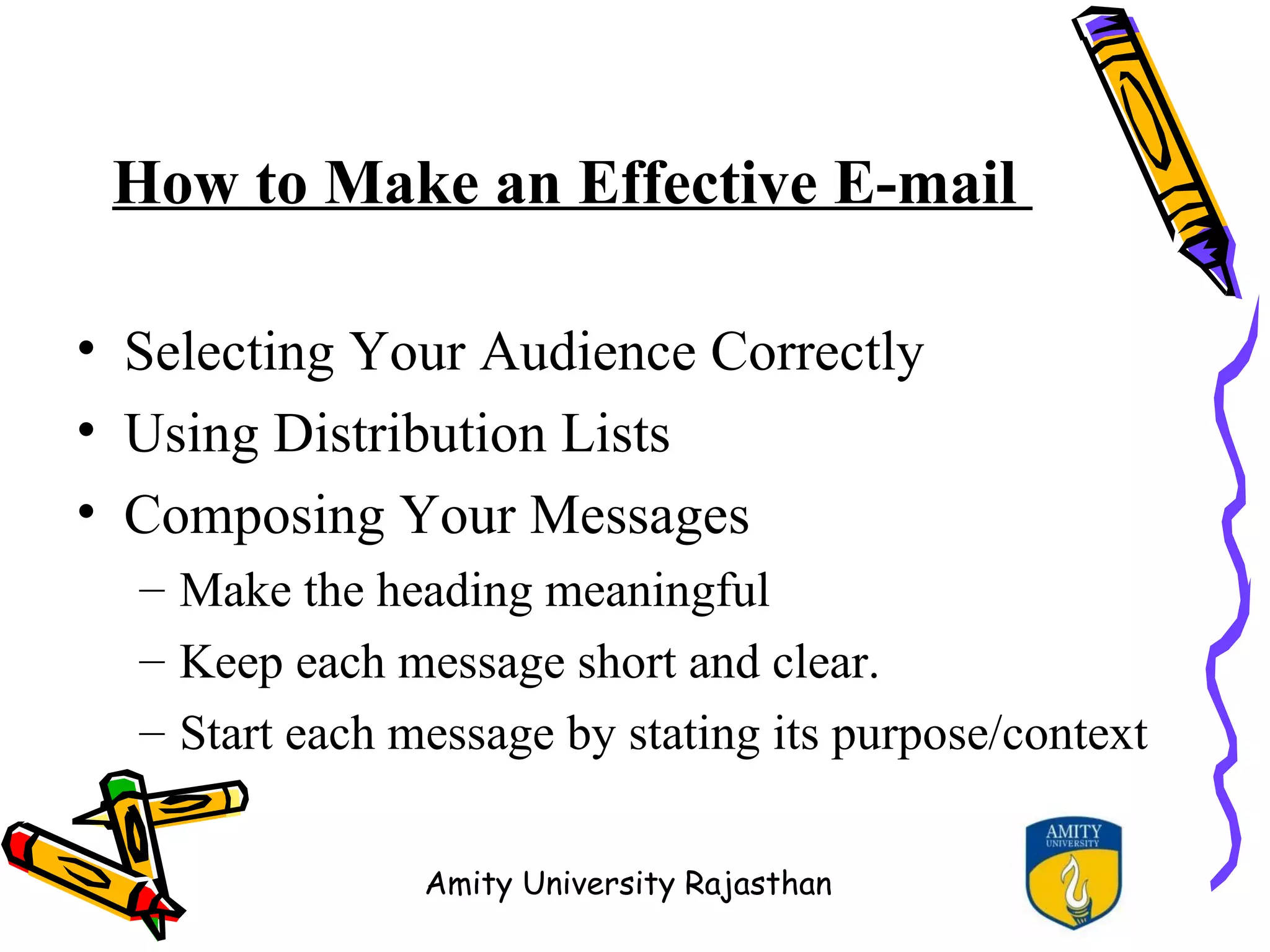 Effective emailing ppt | PPT