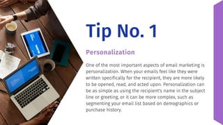 Effective Email Marketing Tips | PPT