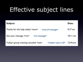 Effective emails | PPT