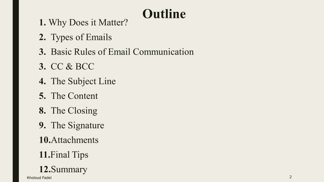 Effective email writing ppt | PPT
