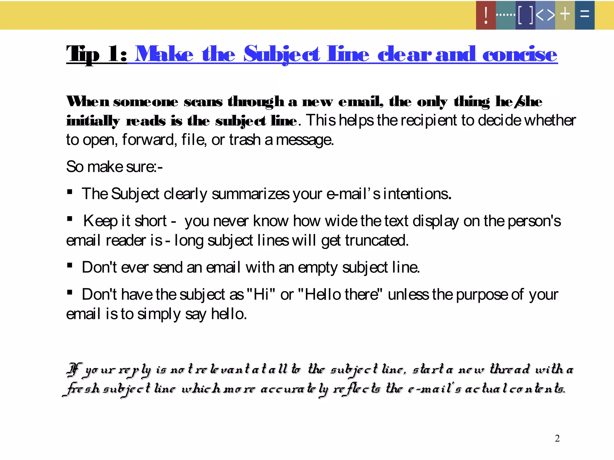 Effective email writing skills | PPT
