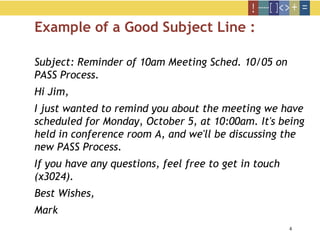 Effective email writing skills | PPT
