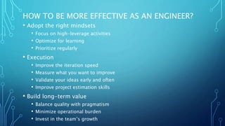 Effective engineer | PPTX
