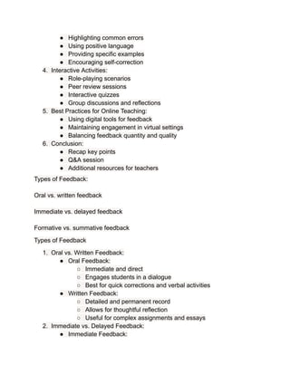 EffectiveErrorCorrection24 sources of errors and feedback | PDF