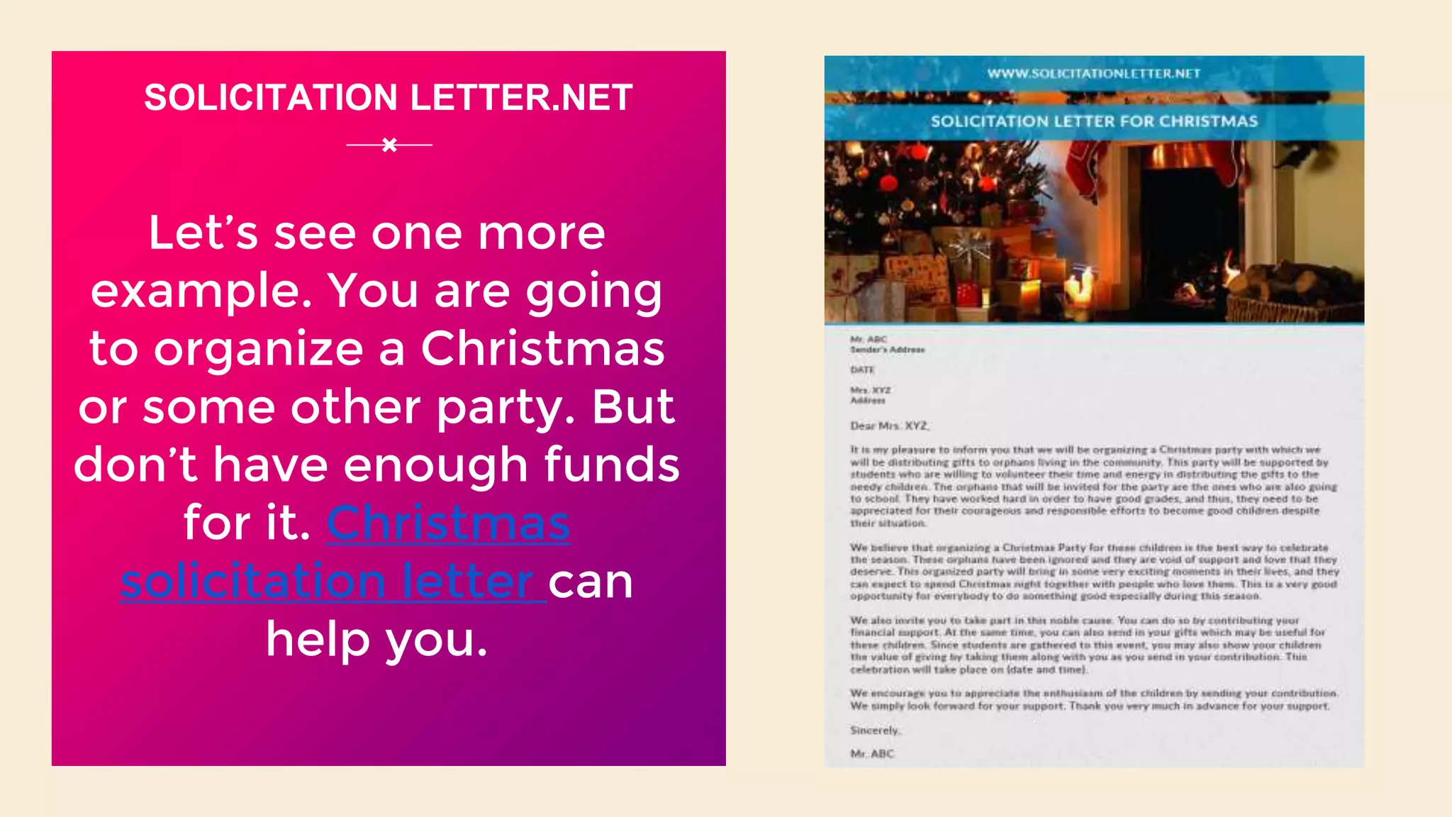 Effective Examples Of Solicitation Letter | PPT