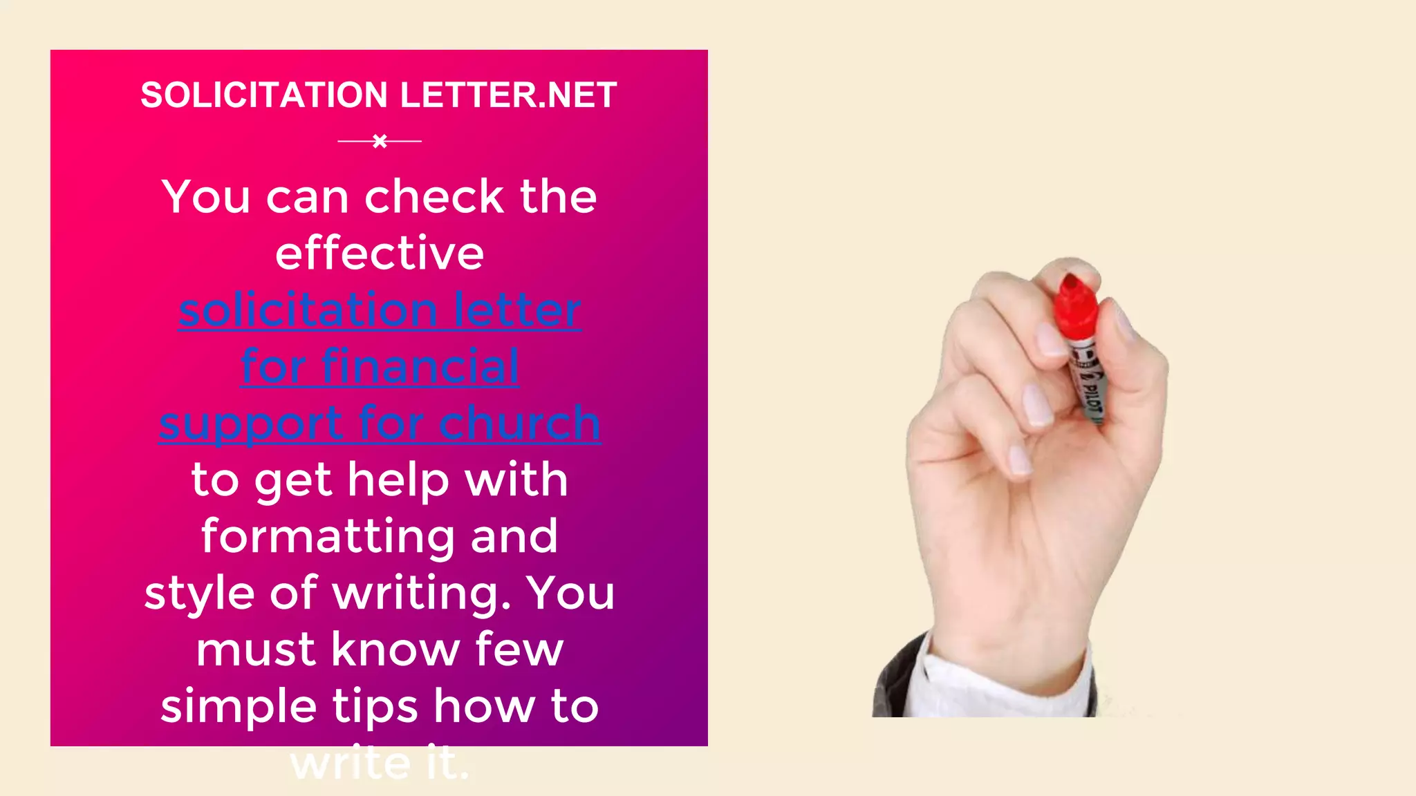 Effective Examples Of Solicitation Letter | PPT