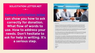 Effective Examples Of Solicitation Letter | PPT