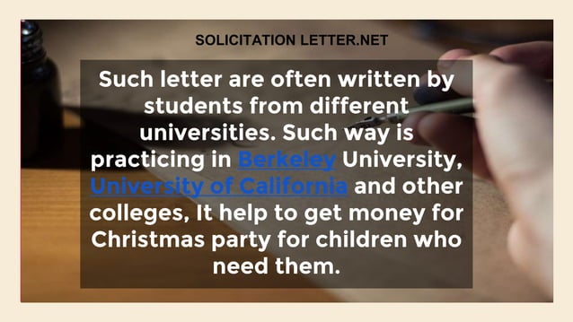 Effective Examples Of Solicitation Letter | PPT