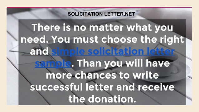 Effective Examples Of Solicitation Letter | PPT