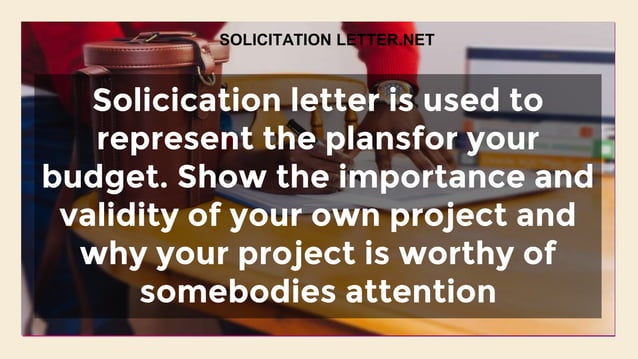 Effective Examples Of Solicitation Letter | PPT