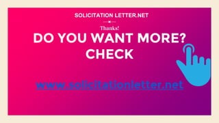 Effective Examples Of Solicitation Letter | PPT