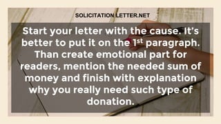 Effective Examples Of Solicitation Letter | PPT