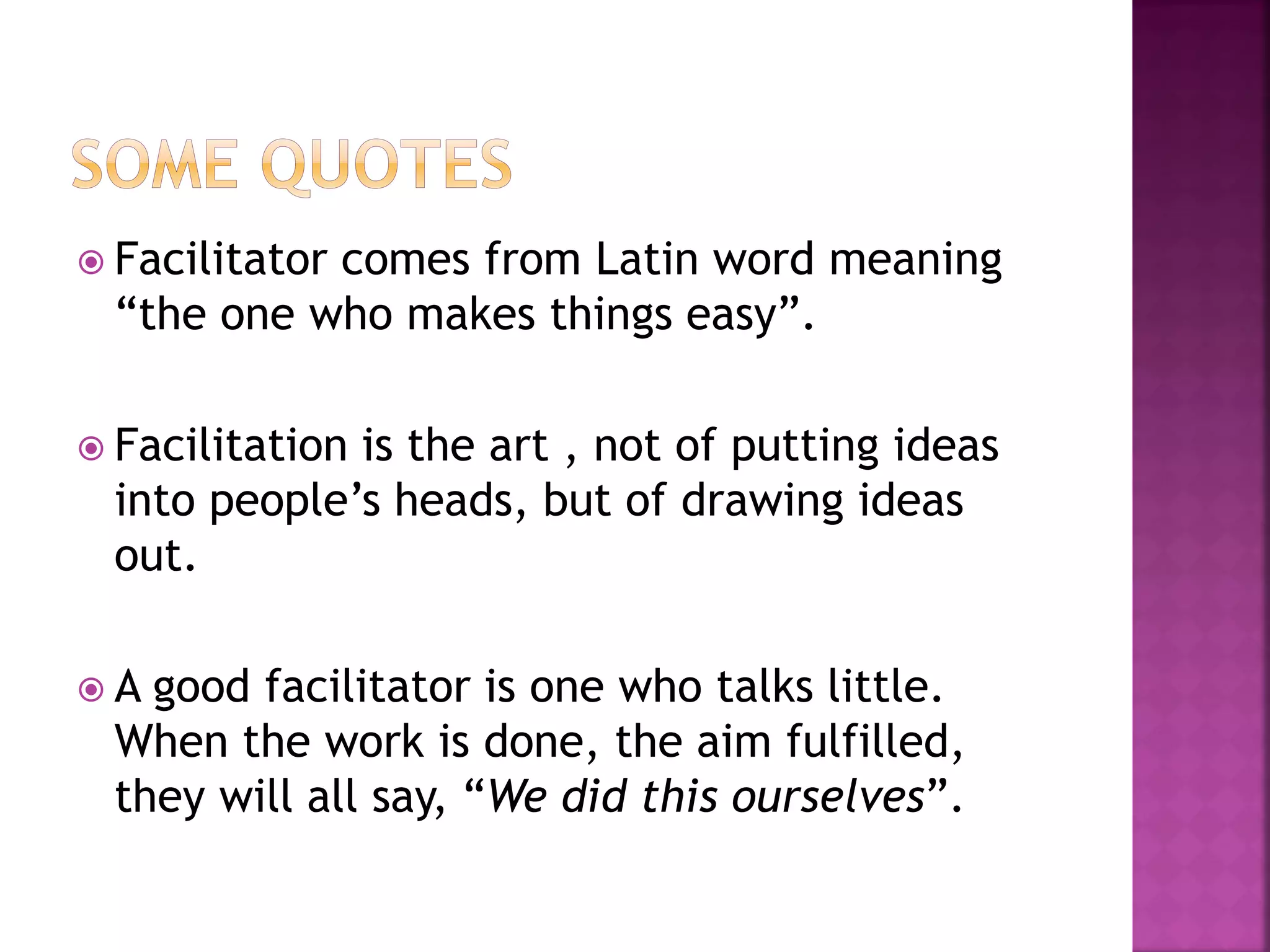 Effective facilitation top 10 tips_nicol cave | PDF