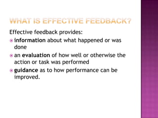 Effective feedback | PPTX