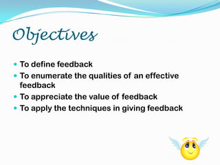 Effective feedback by kettie m. | PPT