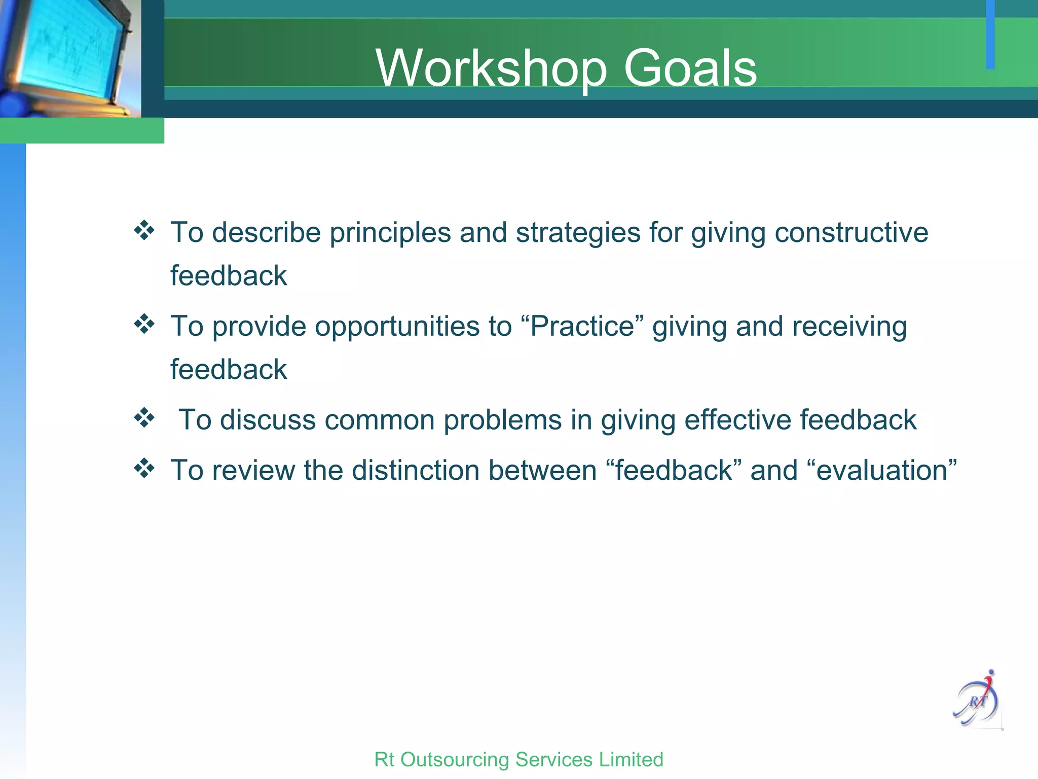 Effective feedback delivery | PPS