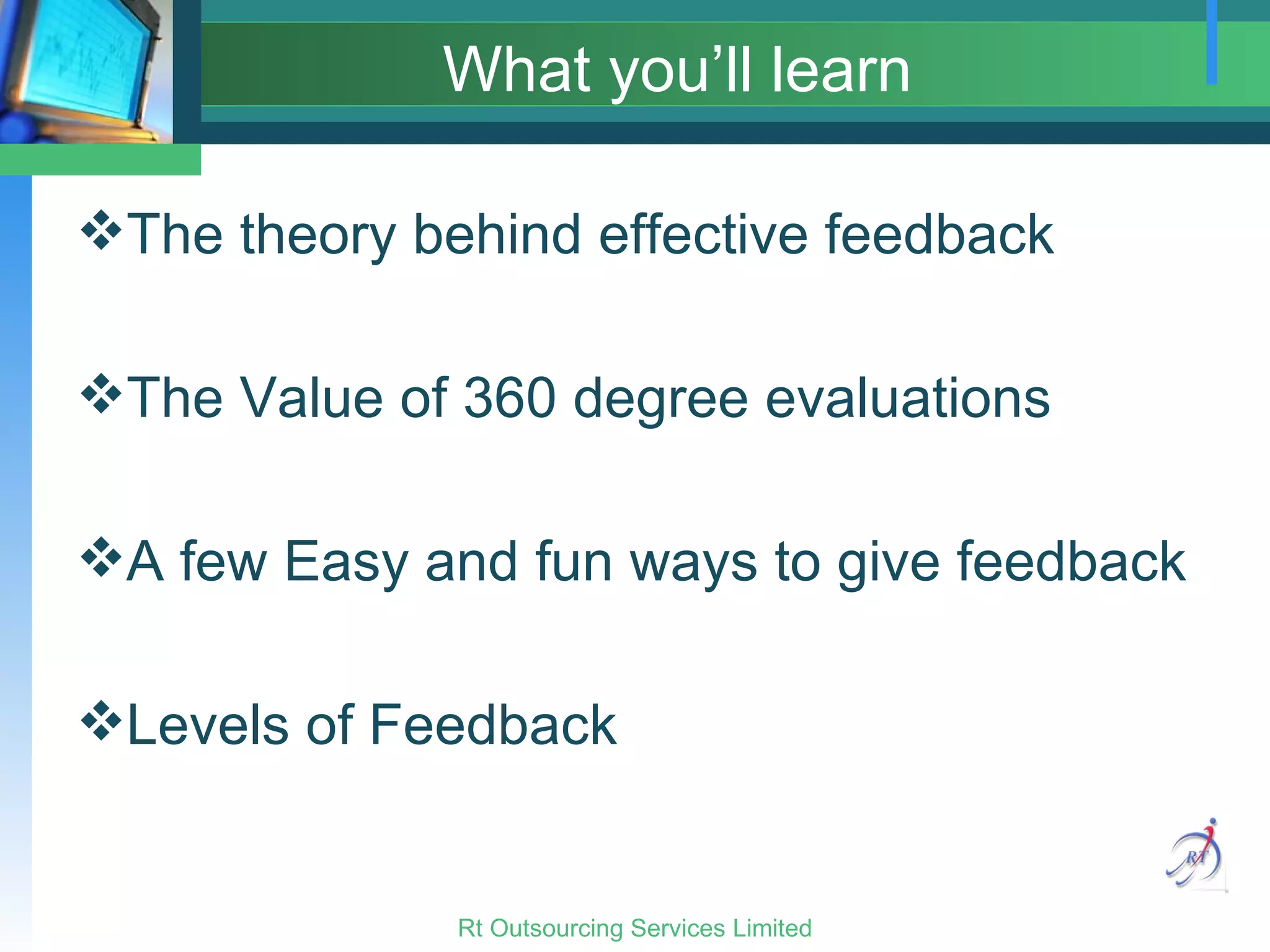 Effective feedback delivery | PPS