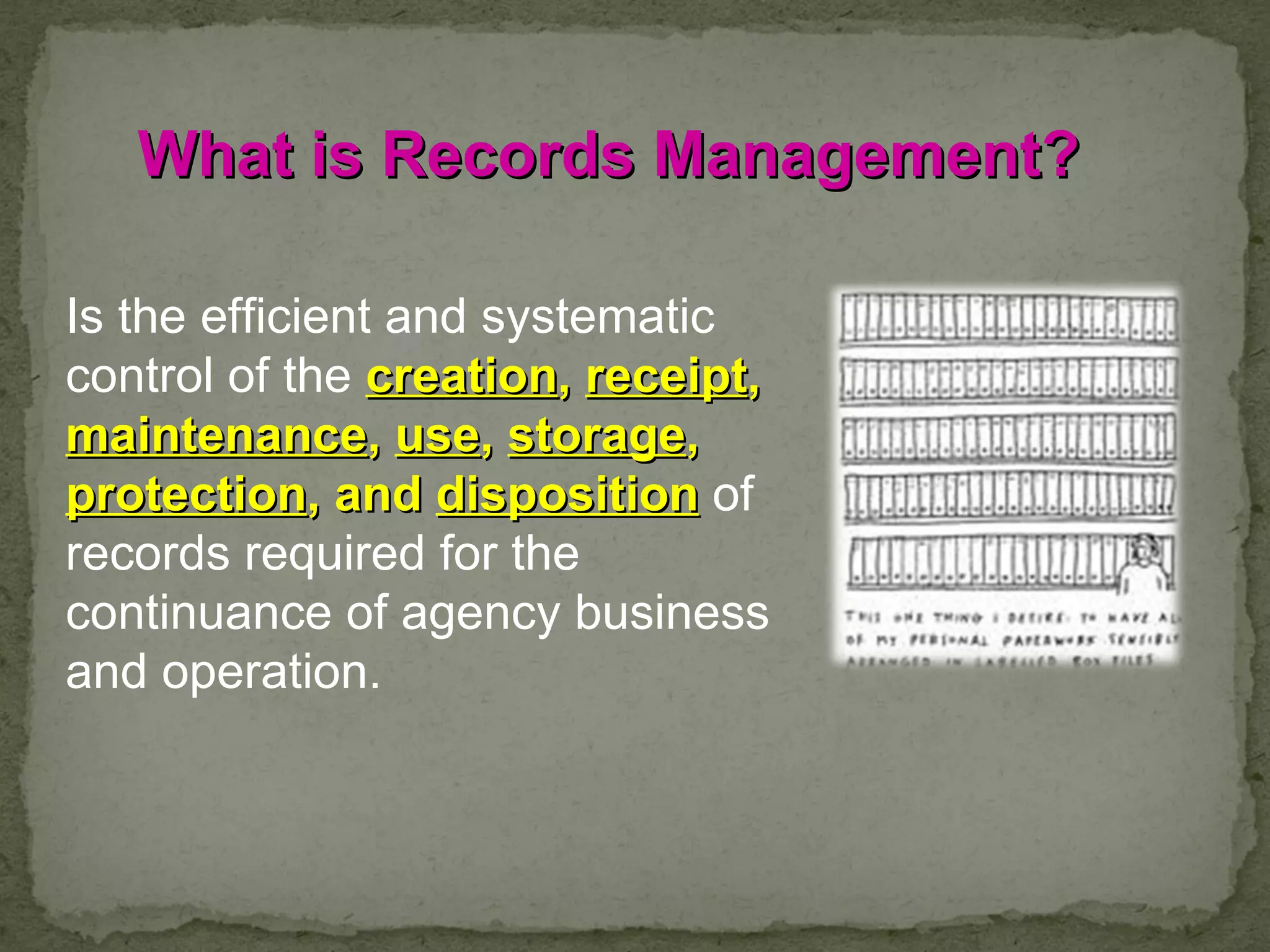 Effective filing and recording system | PPT