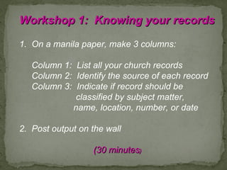 Effective filing and recording system | PPT