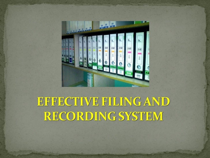 Recordings File