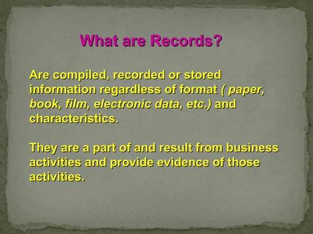 Effective filing and recording system 2 | PPT