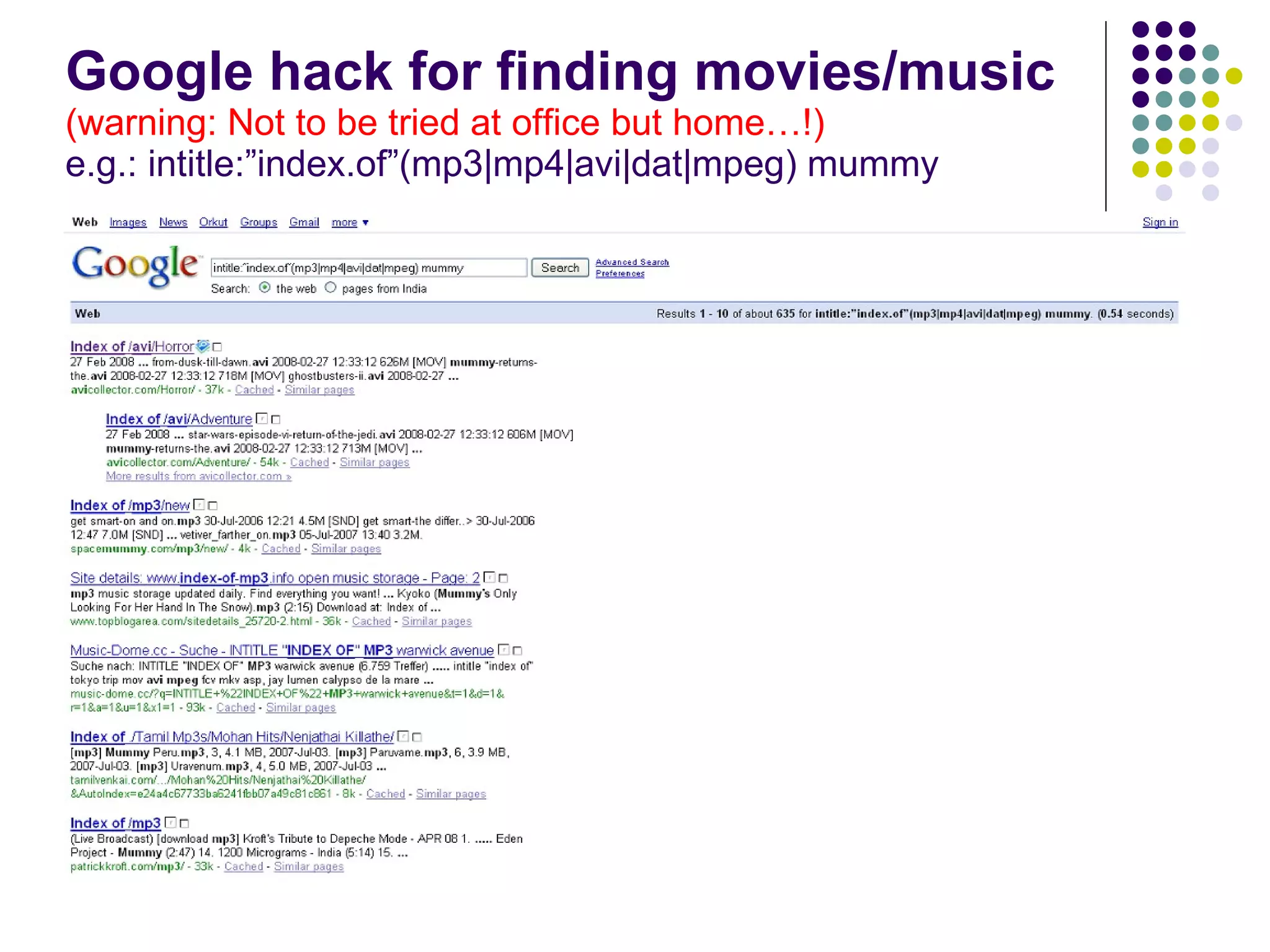 Effective googling | PPS