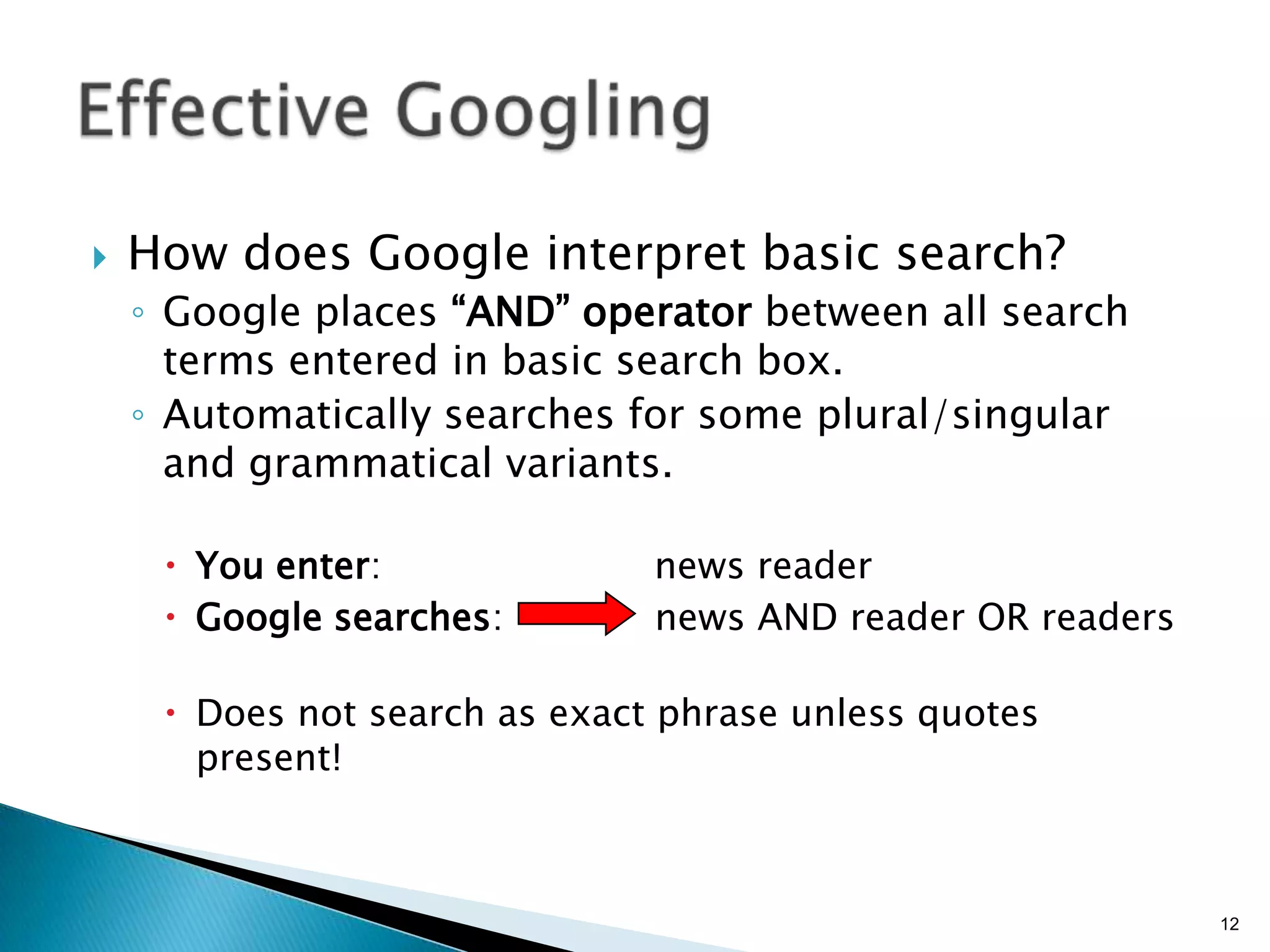 Effective googling | PPTX