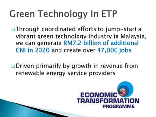 Effective green technology policies implementation: An Industry Player ...