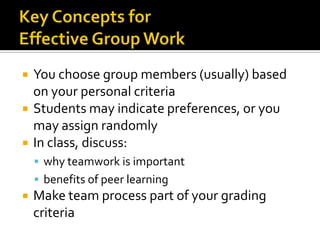 Effective group work | PPTX