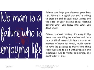 Effective handling of failure | PPSX