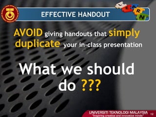 Effective Handout | PPT