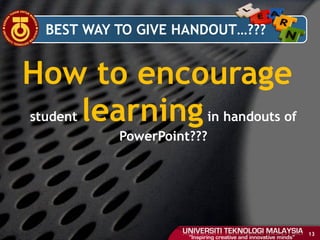 Effective Handout | PPT